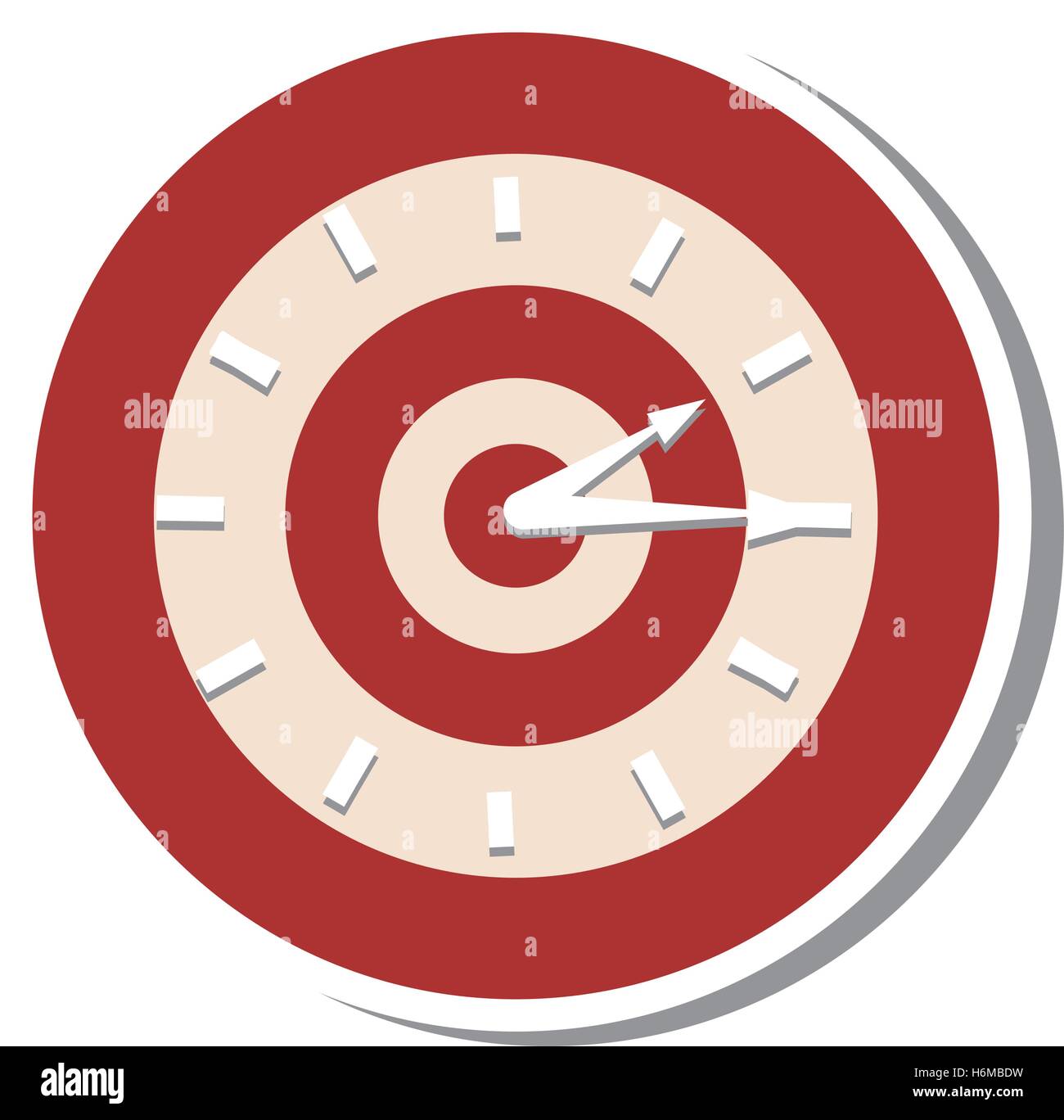 target time clock isolated icon vector illustration design Stock Vector ...