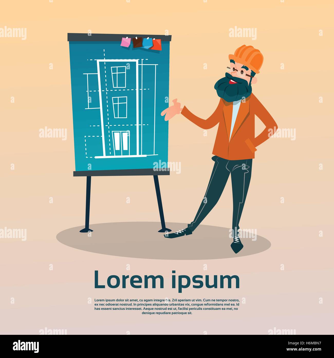 Male architect design architectural Stock Vector Images - Alamy