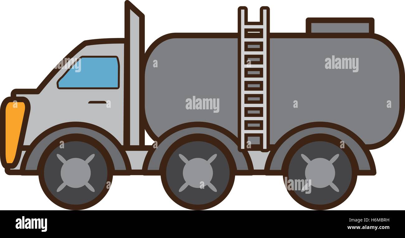 oil tanker truck transport vector illustration design Stock Vector ...