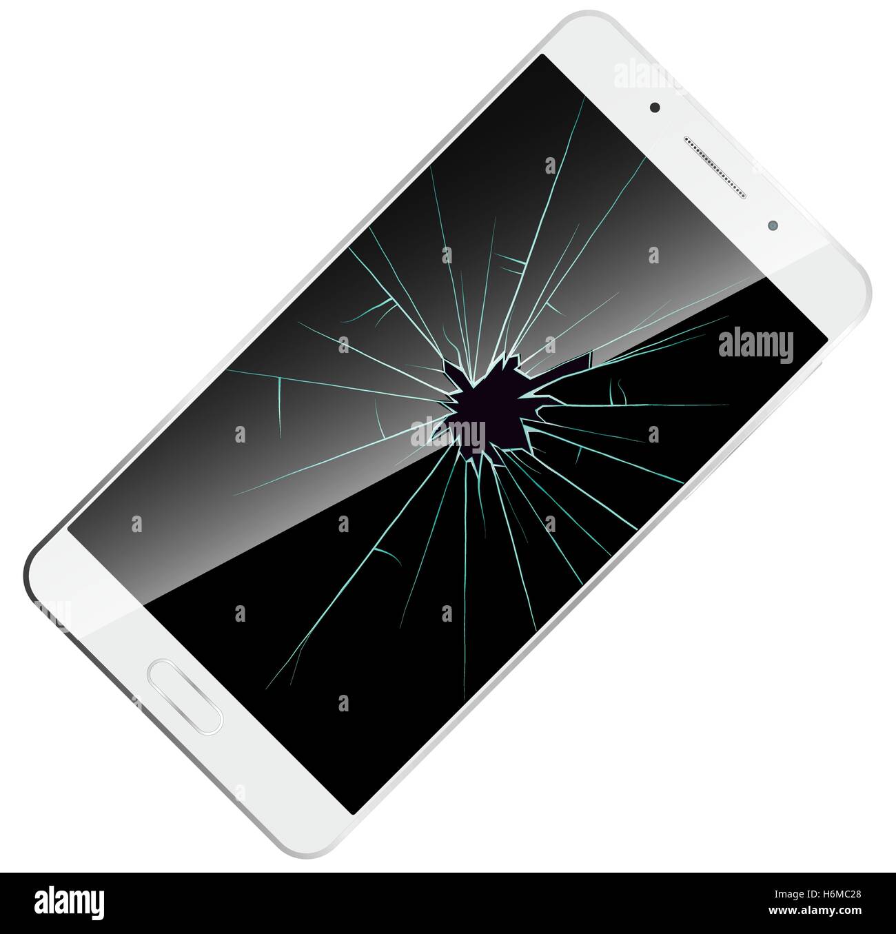 Broken smartphone vector vector vectors hi-res stock photography and ...