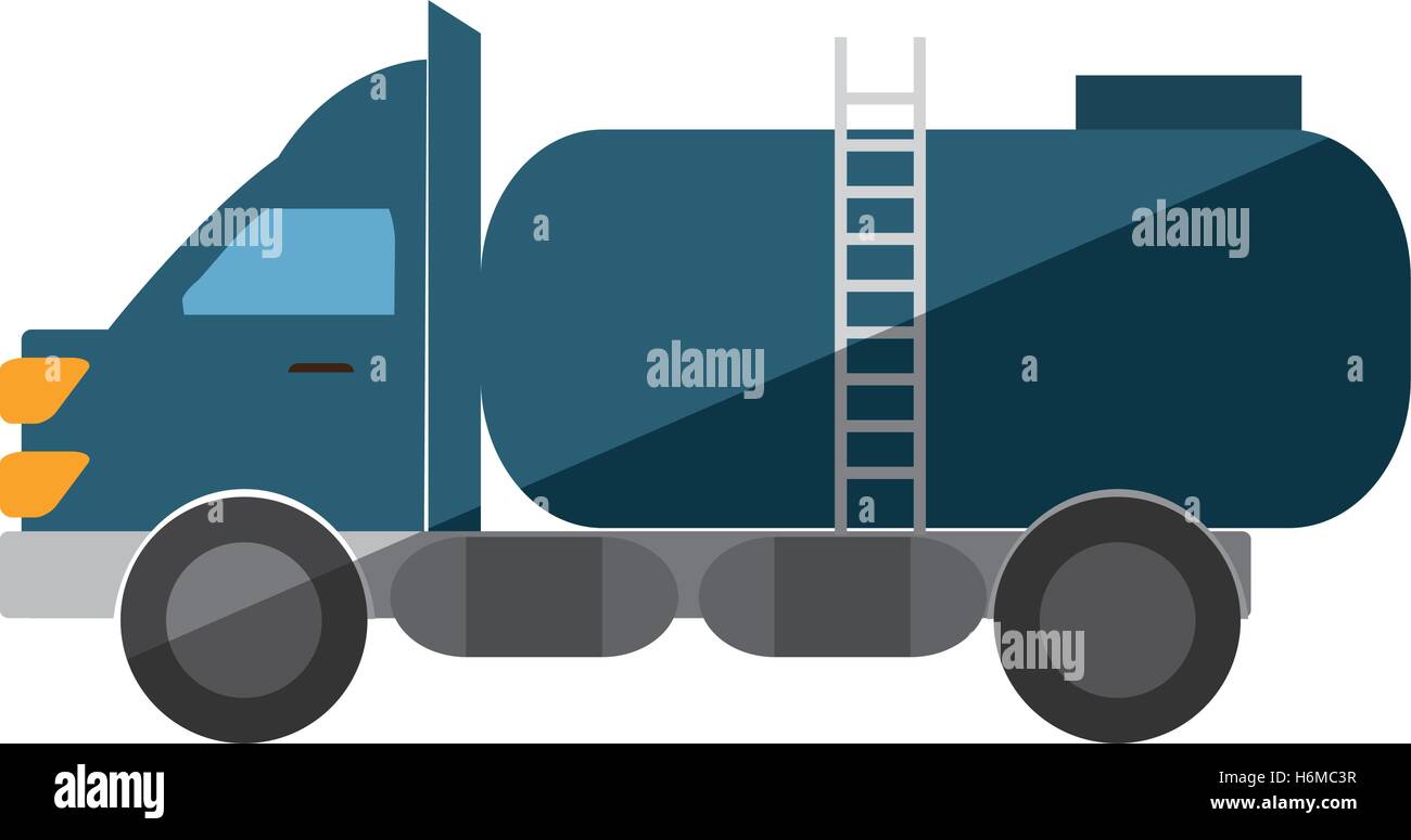 oil tanker truck transport vector illustration design Stock Vector ...