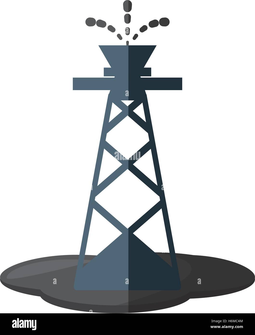 tower oil exploration industry vector illustration design Stock Vector ...