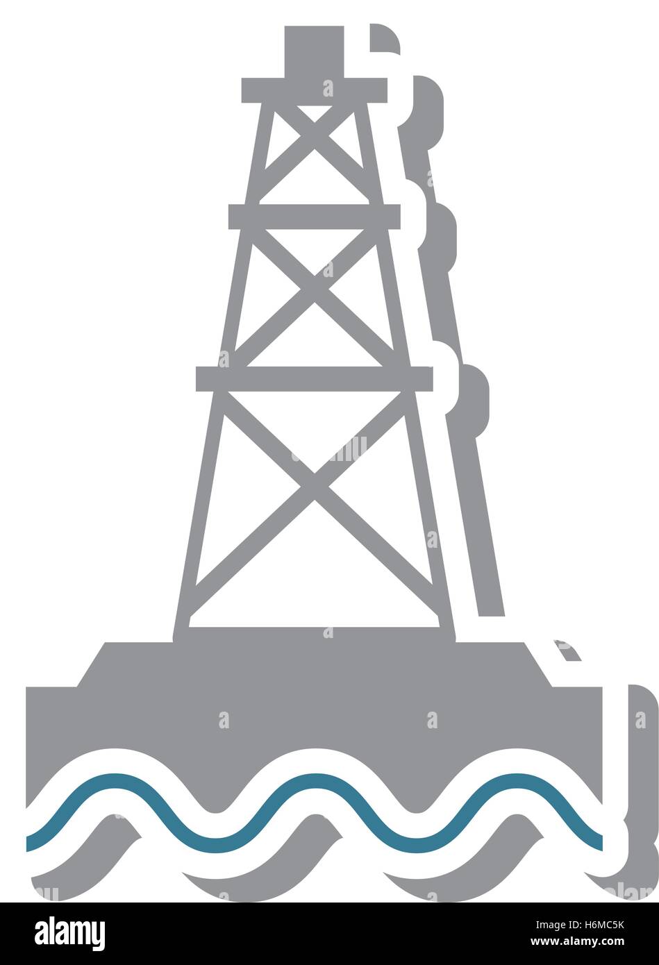 tower oil exploration industry vector illustration design Stock Vector ...