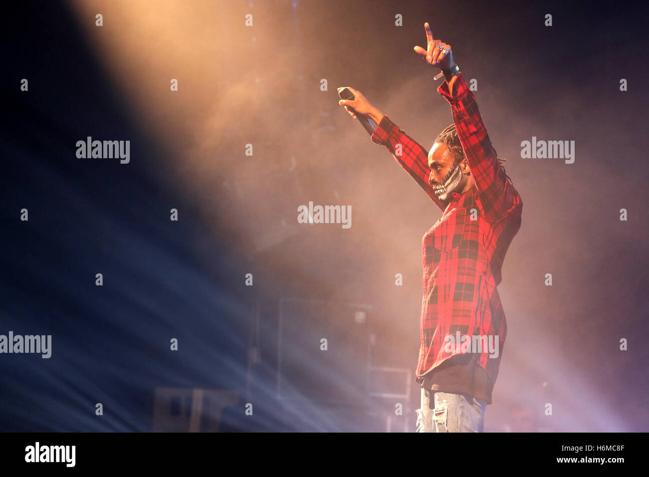 MC Justyce and Sigma performing on stage during Capital FM's Monster ...