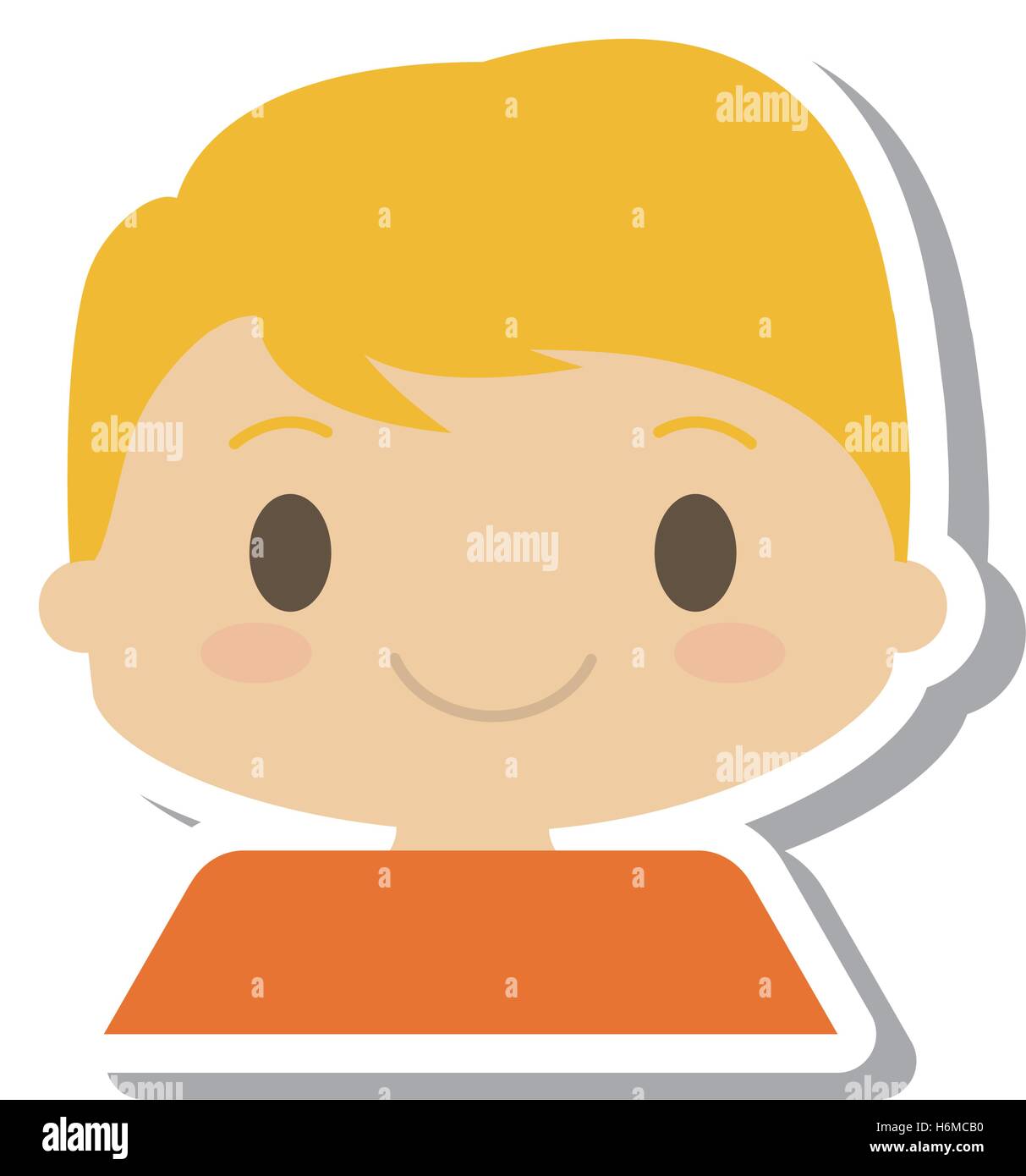 happy boy character avatar vector illustration design Stock Vector ...