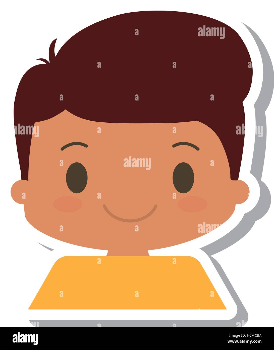 happy boy character avatar vector illustration design Stock Vector ...