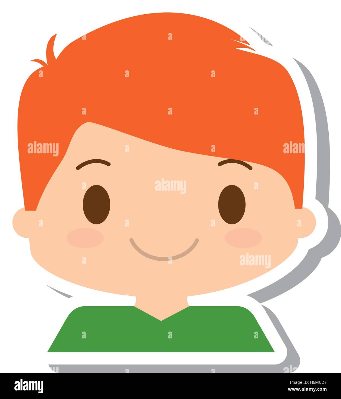 happy boy character avatar vector illustration design Stock Vector ...