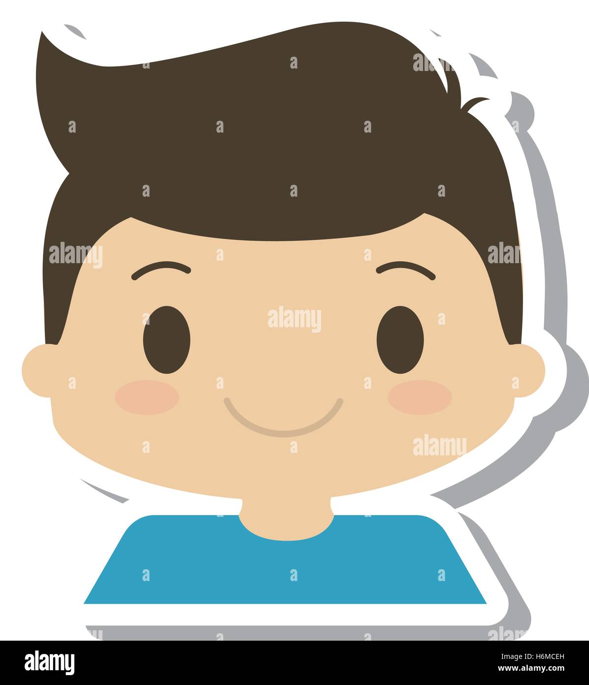happy boy character avatar vector illustration design Stock Vector ...