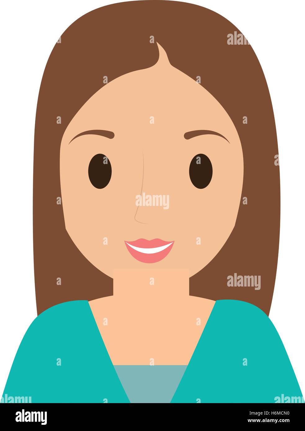 teen girl character avatar vector illustration design Stock Vector ...