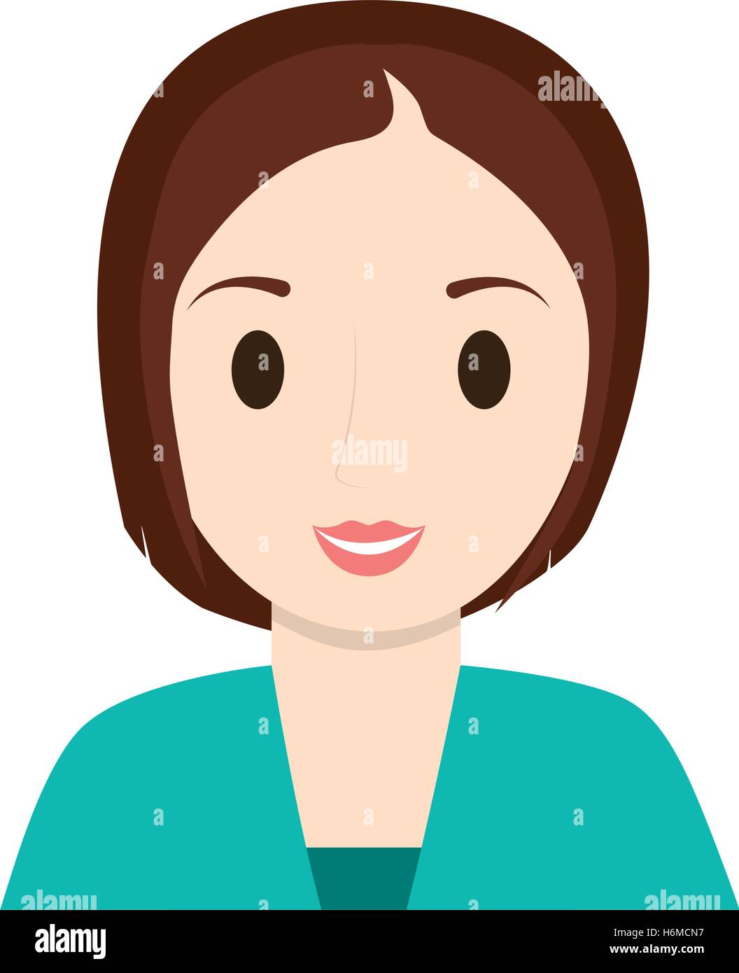 teen girl character avatar vector illustration design Stock Vector ...