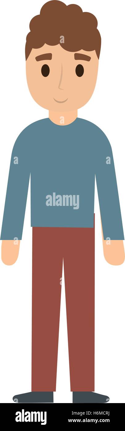 teen boy character avatar vector illustration design Stock Vector Image ...