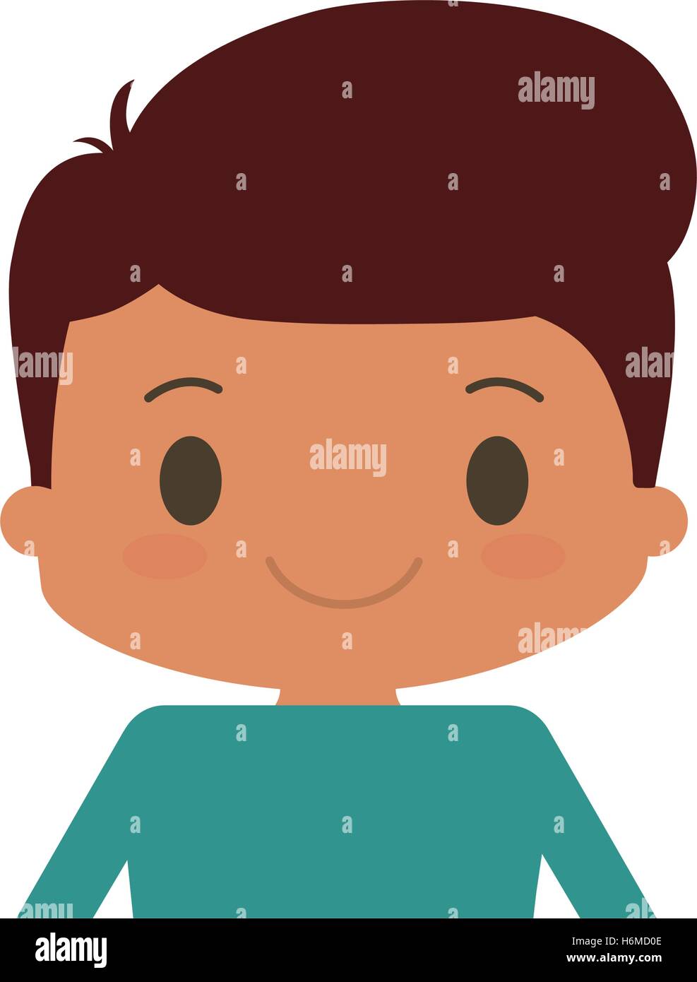 happy boy character avatar vector illustration design Stock Vector ...
