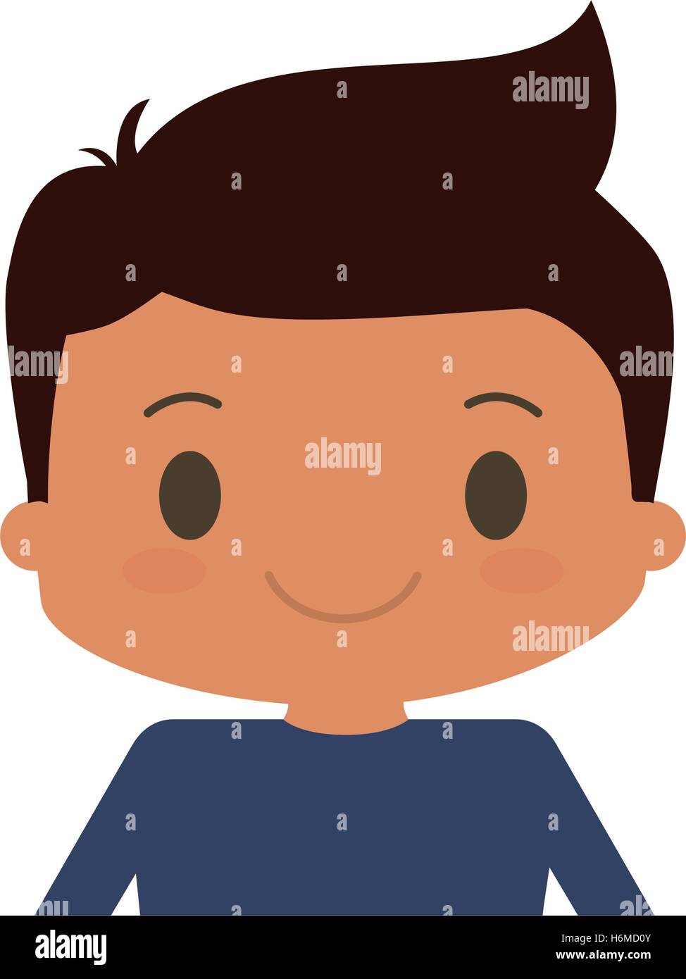 happy boy character avatar vector illustration design Stock Vector ...