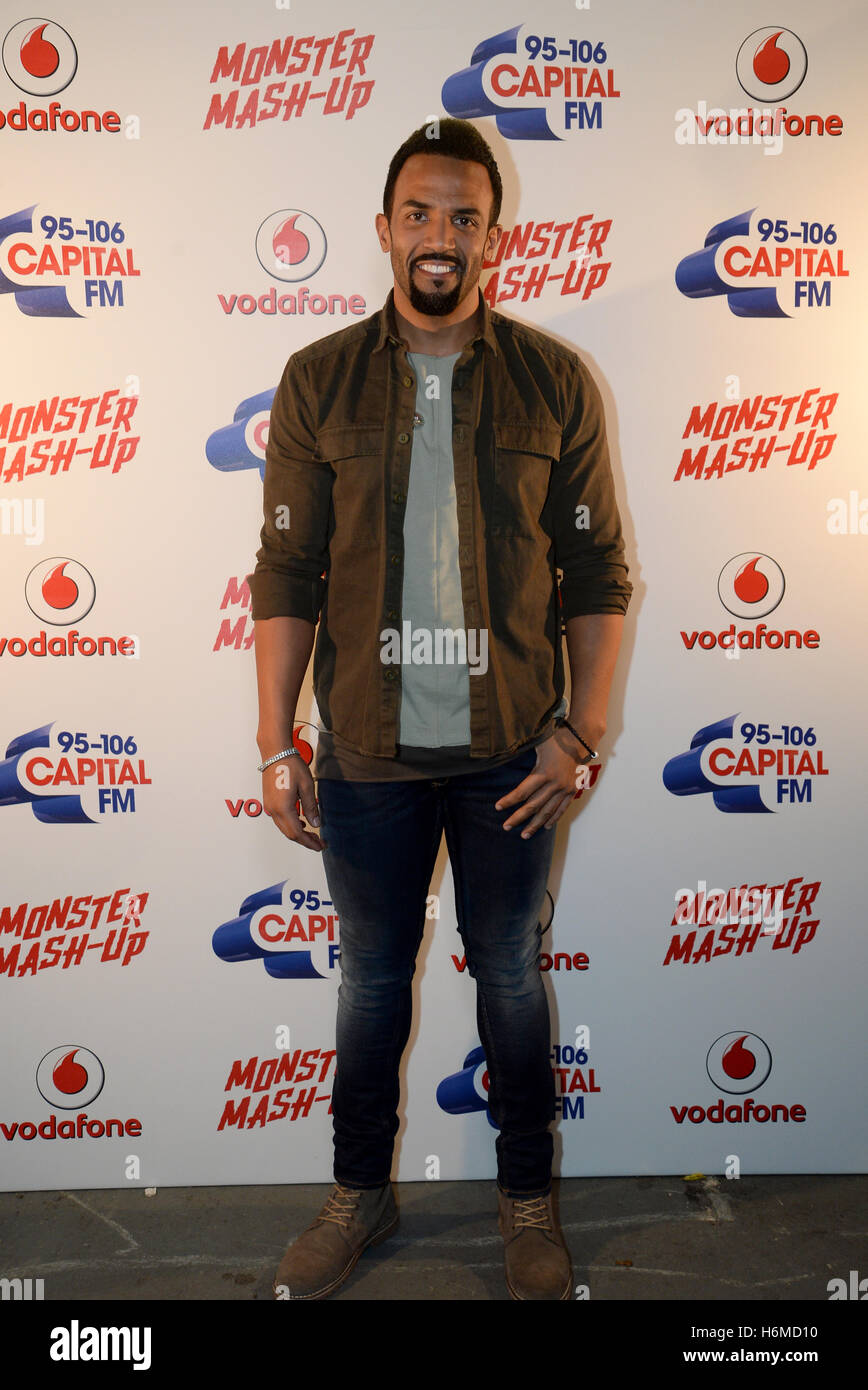 Craig David backstage during Capital FM's Monster Mash Up with Vodafone ...