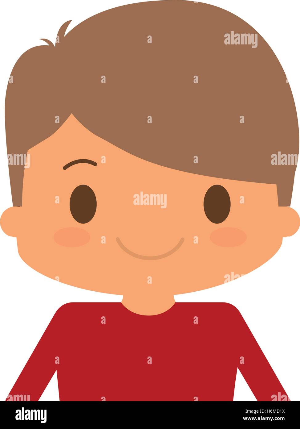 happy boy character avatar vector illustration design Stock Vector ...