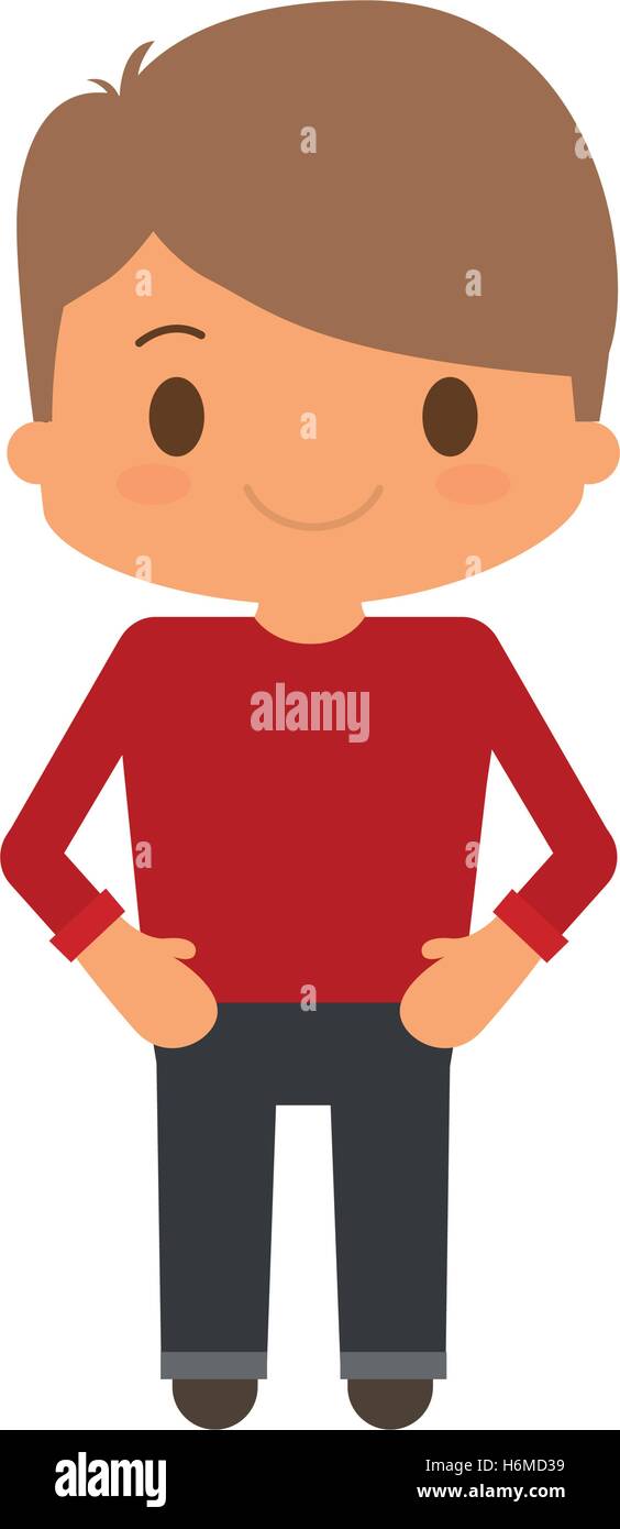 happy boy character avatar vector illustration design Stock Vector ...