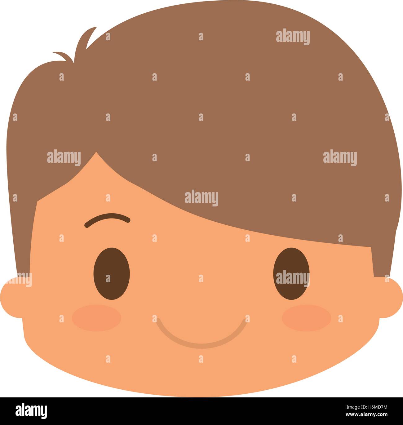 happy boy character avatar vector illustration design Stock Vector ...