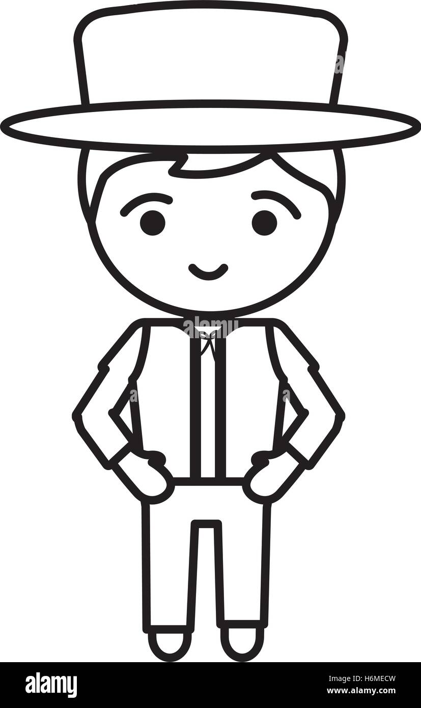 Spanish flamenco man avatar vector illustration design Stock Vector ...