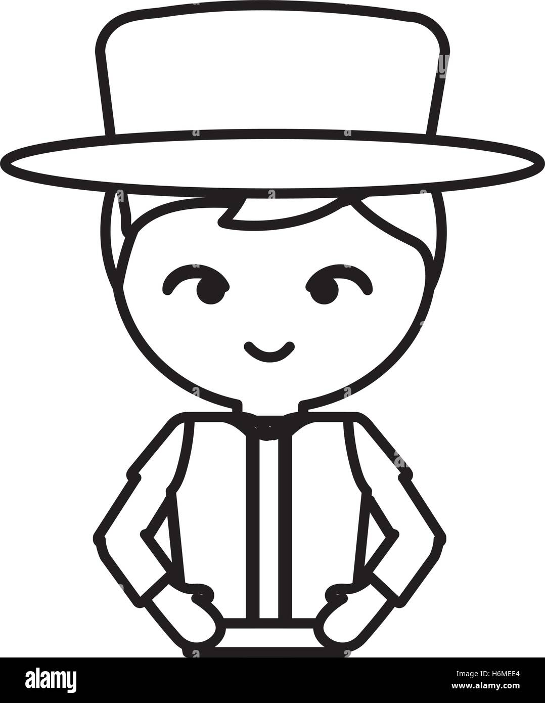 Spanish flamenco man avatar vector illustration design Stock Vector ...