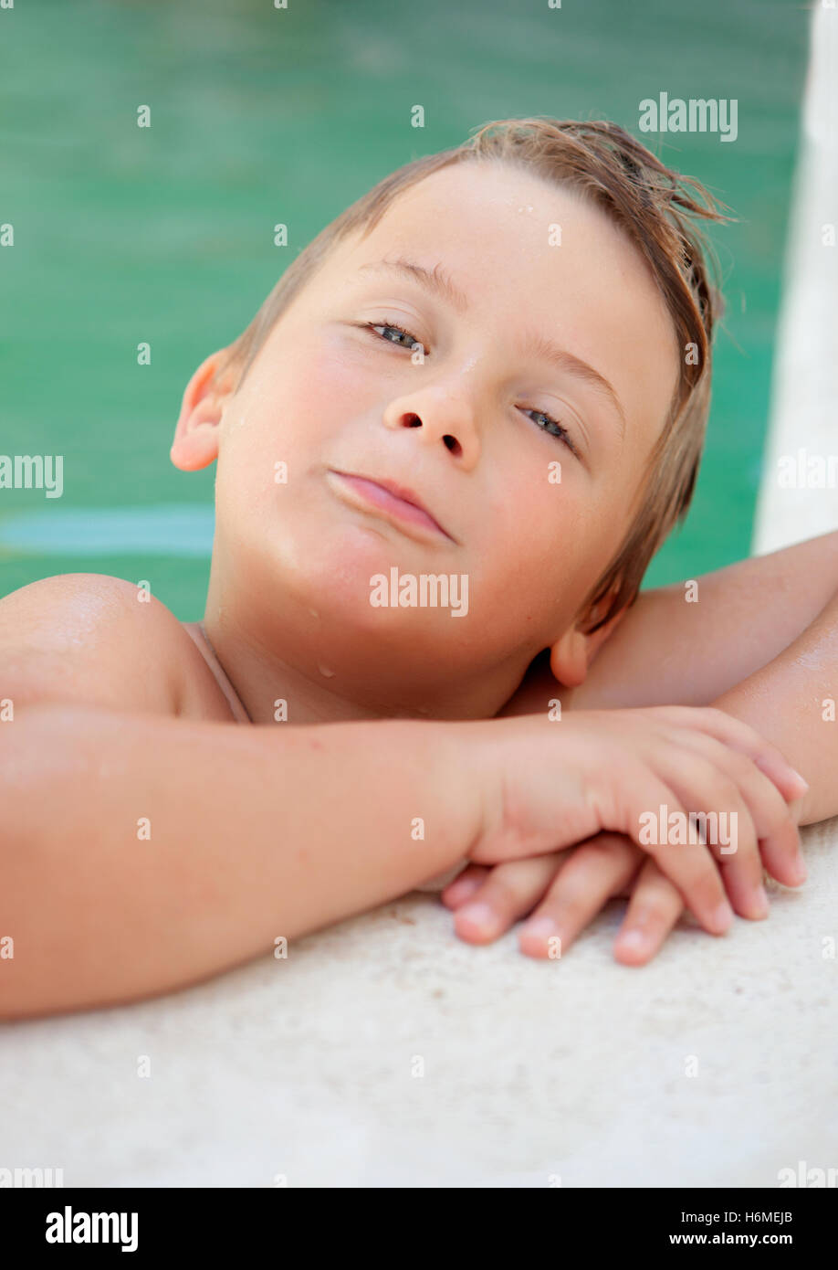 Cooling off in the pool hi-res stock photography and images - Alamy