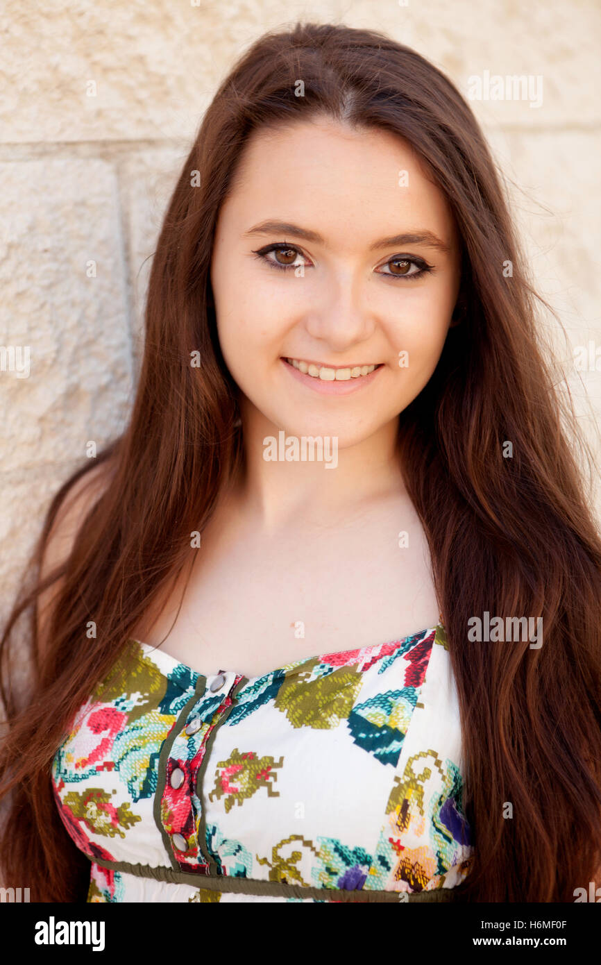 Pensive spanish teenage girl hi-res stock photography and images - Alamy