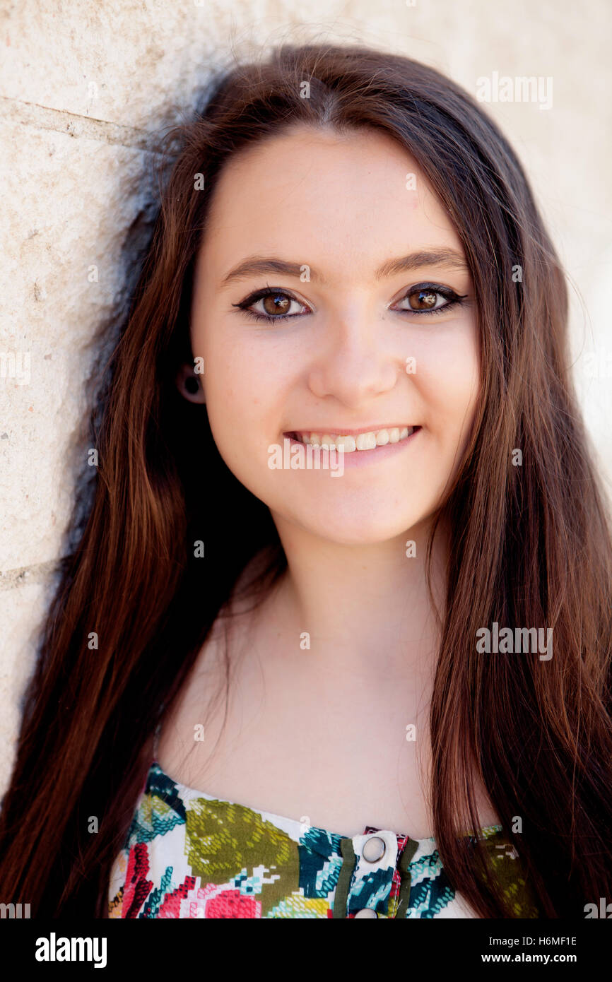 Pensive spanish teenage girl hi-res stock photography and images - Alamy