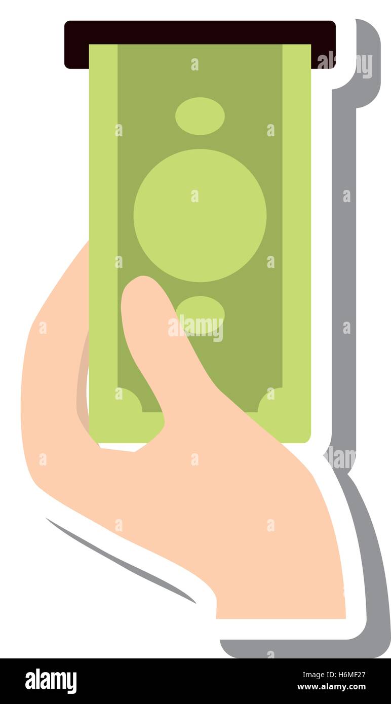 bills dispensing machine icon vector illustration design Stock Vector ...