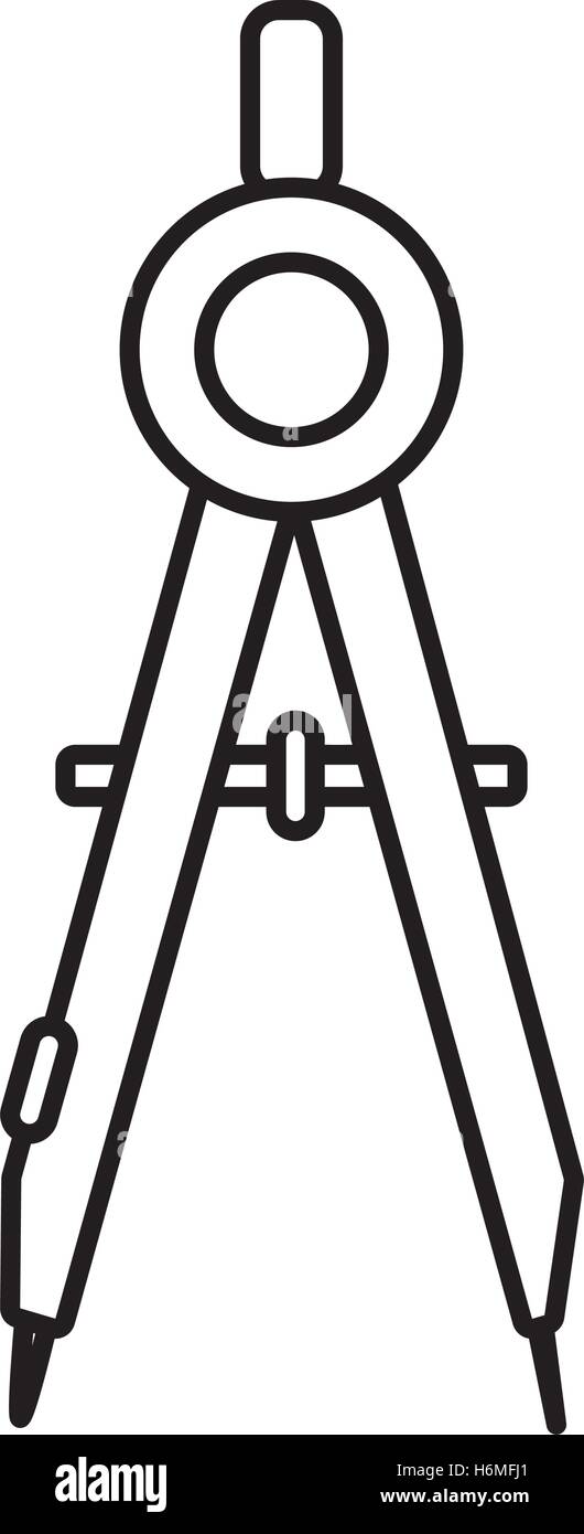 compass school supply isolated icon vector illustration design Stock ...