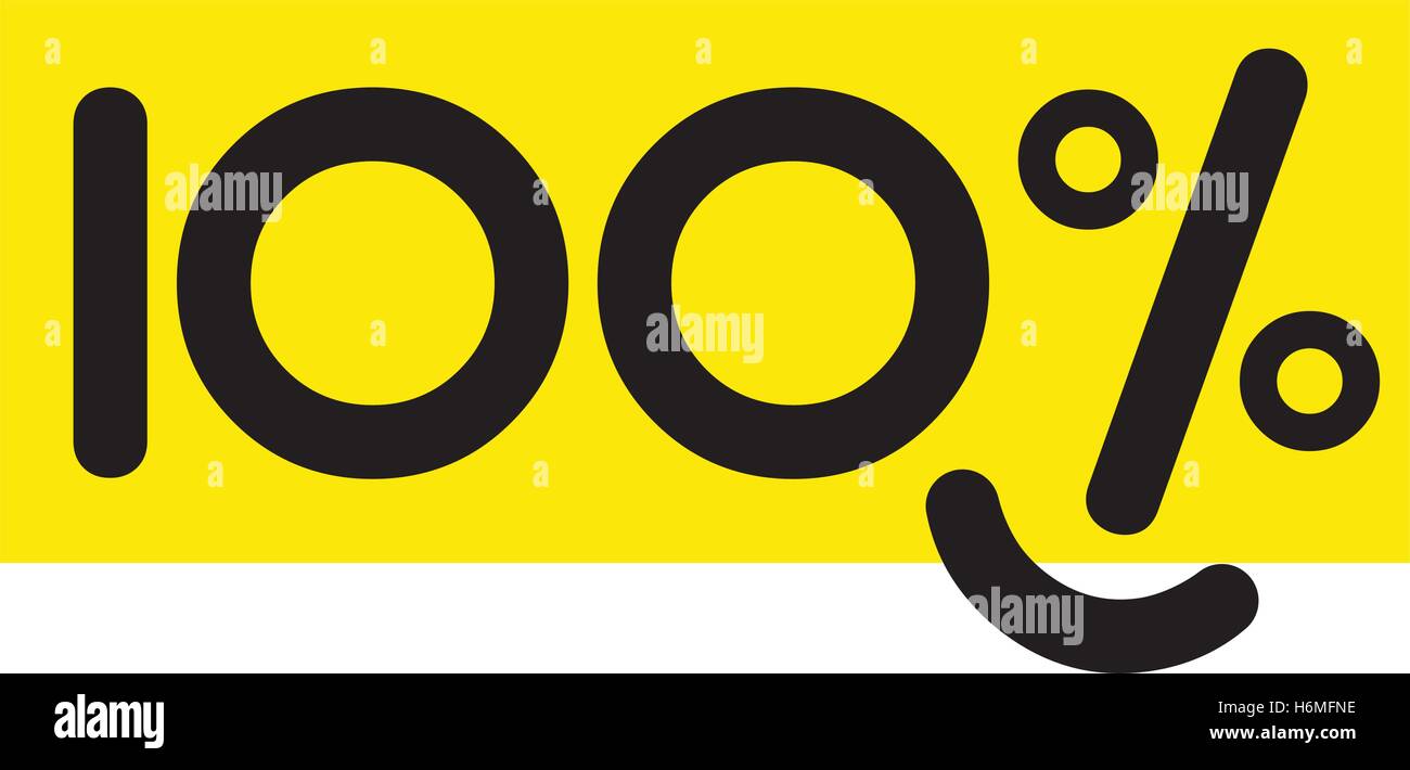 Concept Design for 100 Percent Stock Vector Image & Art - Alamy