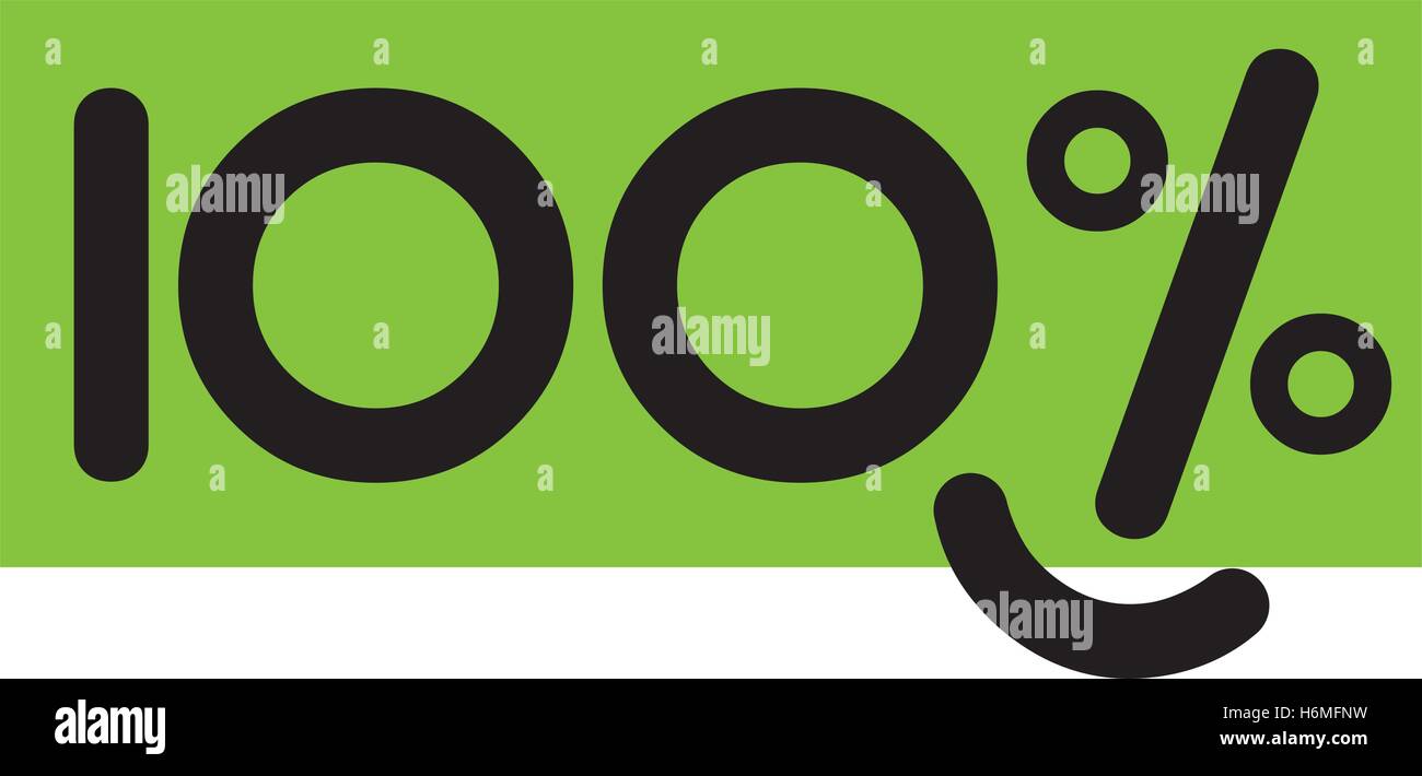 Concept Design for 100 Percent Stock Vector Image & Art - Alamy