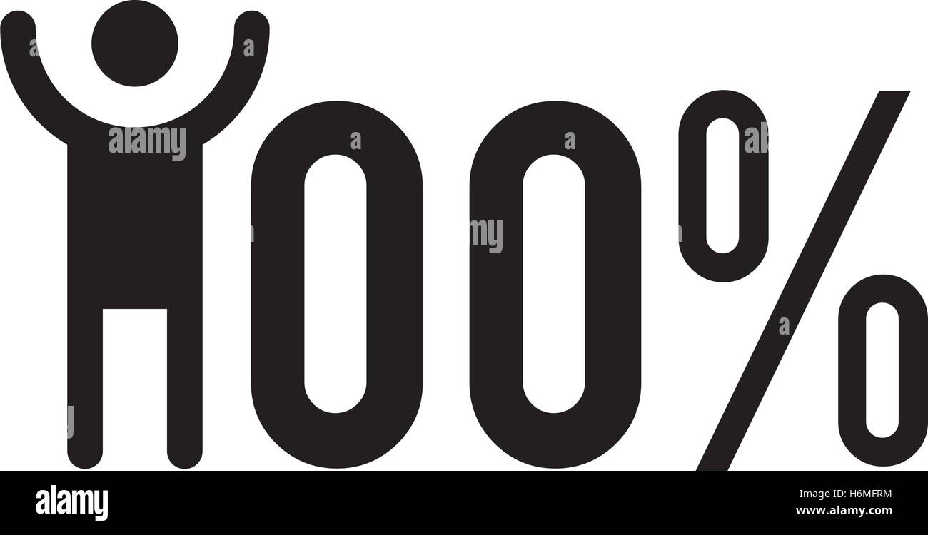 100% Success Illustration Stock Vector Image & Art - Alamy