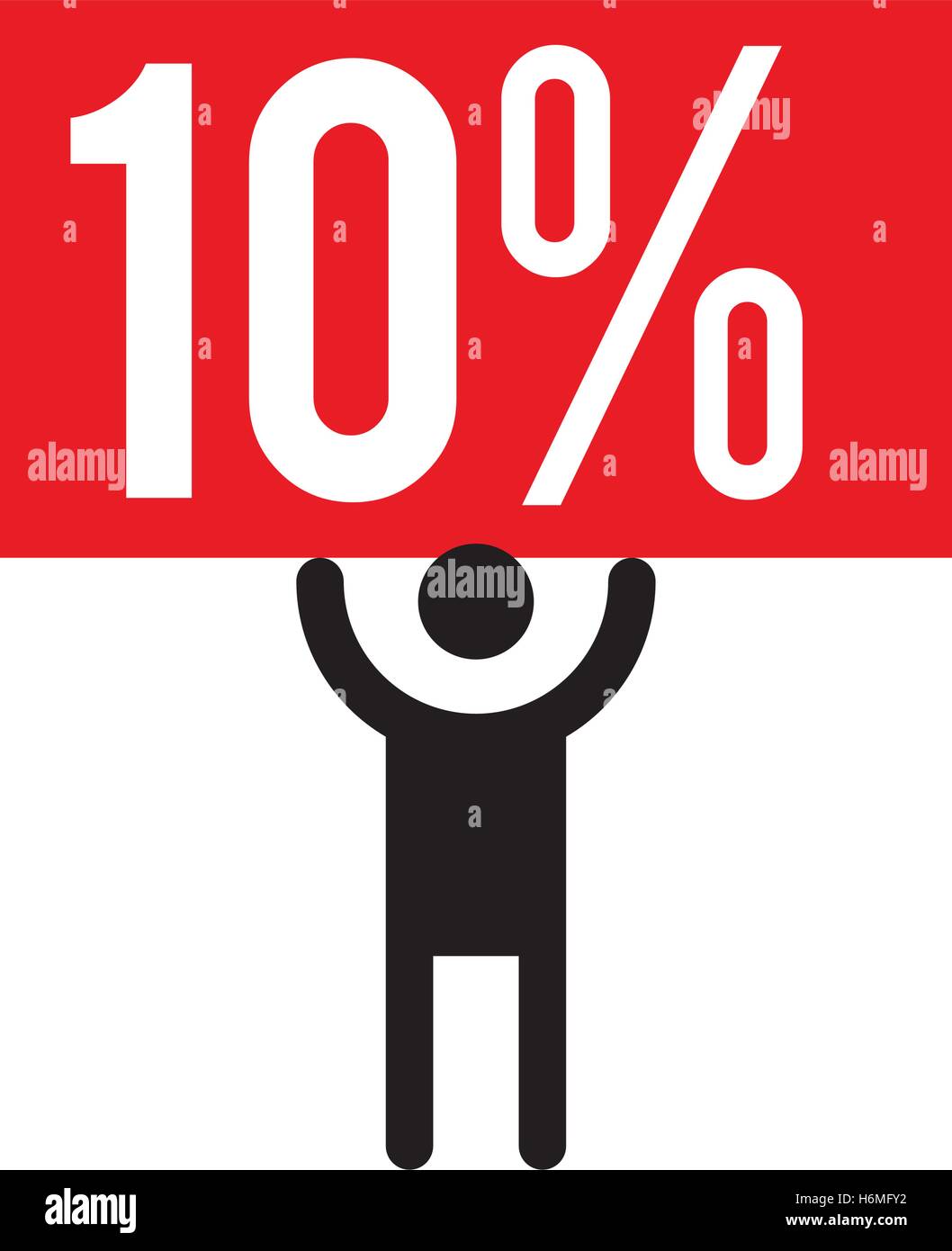 10 percent discount icon yellow hi-res stock photography and images - Alamy