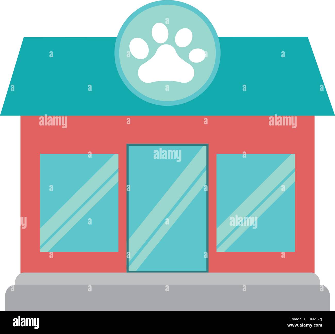 pet shop store building vector illustration design Stock Vector Image ...