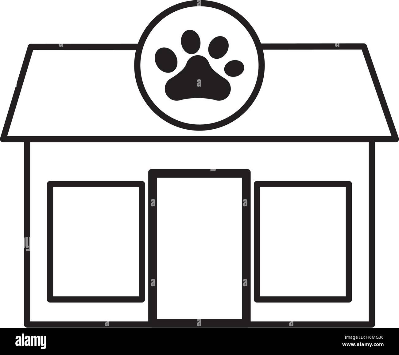 pet shop store building vector illustration design Stock Vector Image ...