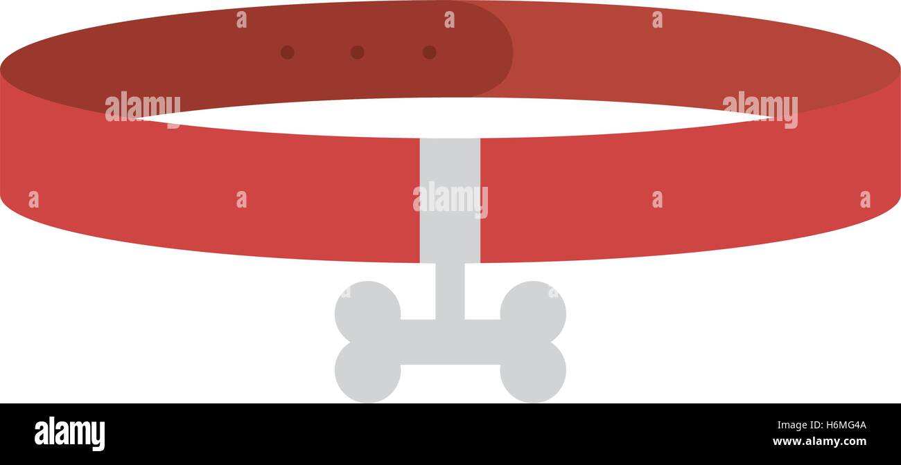 pet collar isolated icon vector illustration design Stock Vector Image ...