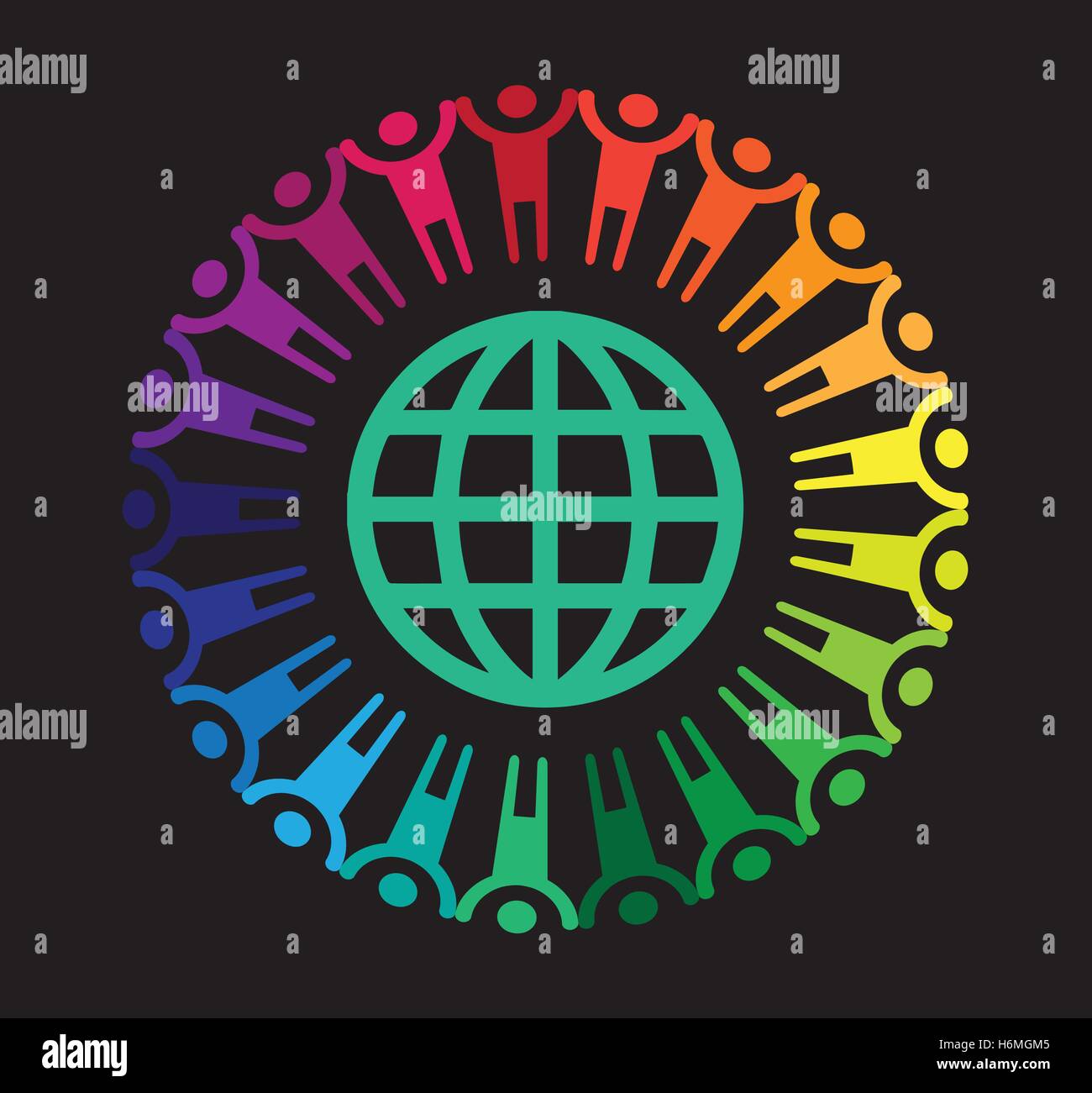 Family paper chain vector hi-res stock photography and images - Alamy