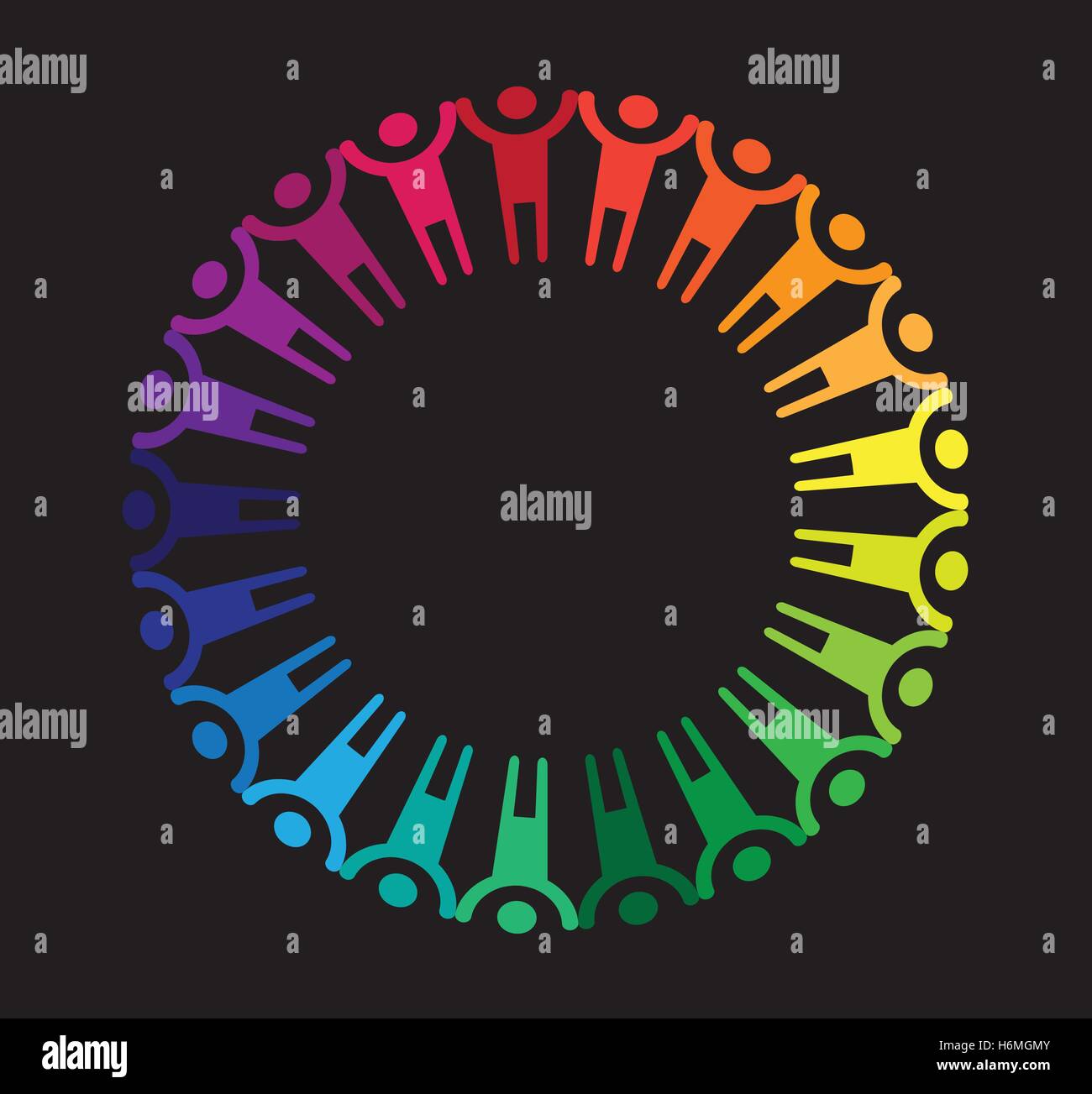 People Holding Hands Illustration Stock Vector Image & Art - Alamy