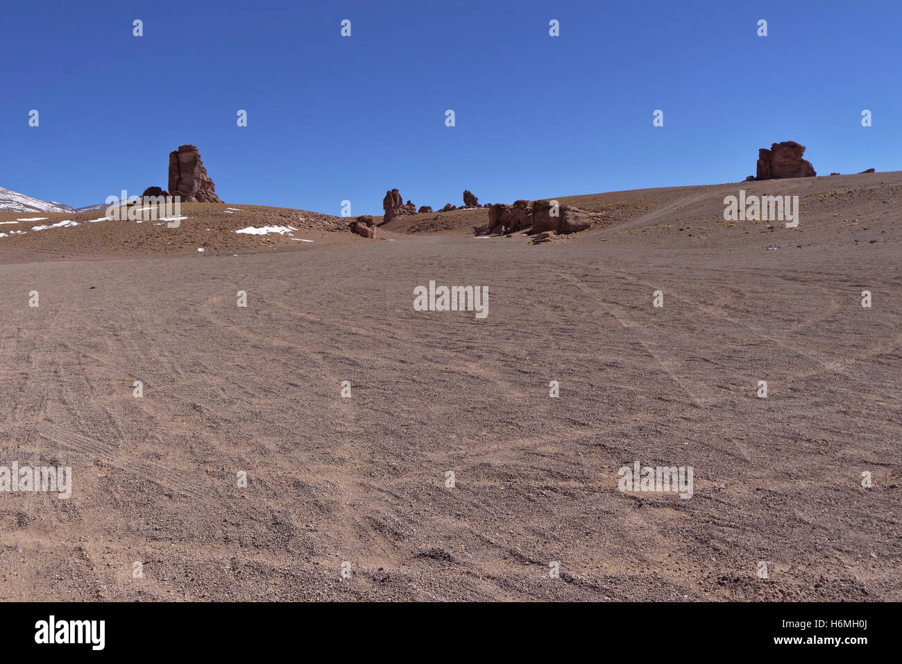 Erosion sculpted rocks in the desert of Atacama, Chile Stock Photo - Alamy