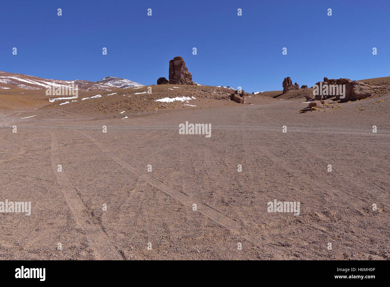 Erosion sculpted rocks in the desert of Atacama, Chile Stock Photo - Alamy