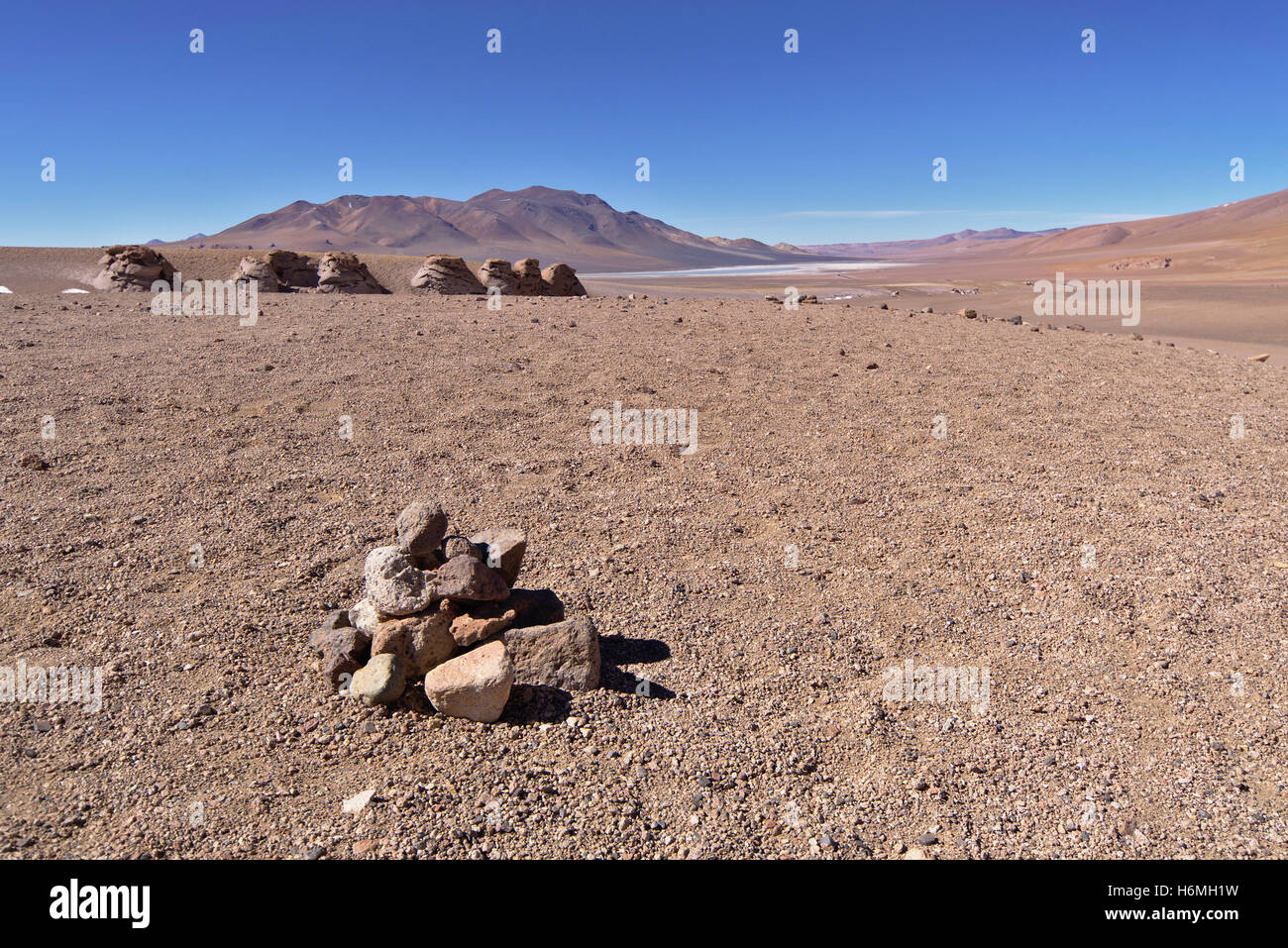 Erosion sculpted rocks in the desert of Atacama, Chile Stock Photo - Alamy