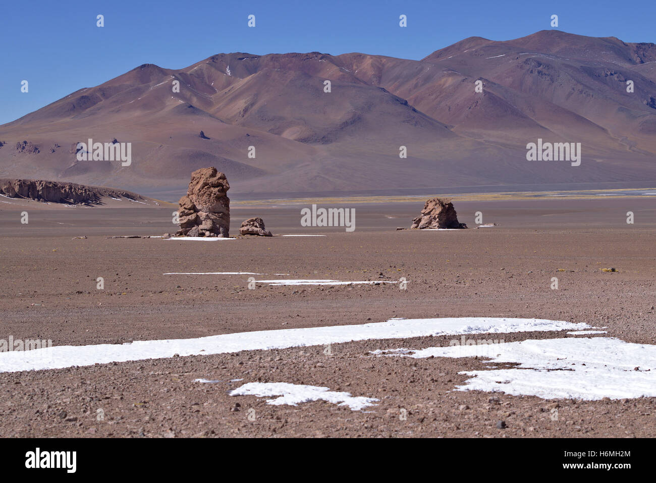 Erosion sculpted rocks in the desert of Atacama, Chile Stock Photo - Alamy