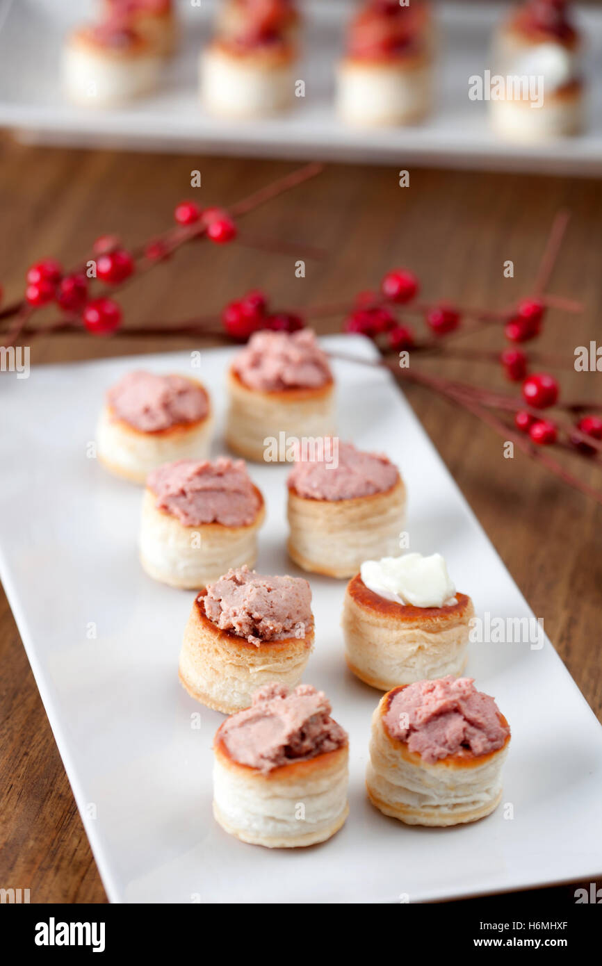 Pate canapes hi-res stock photography and images - Alamy