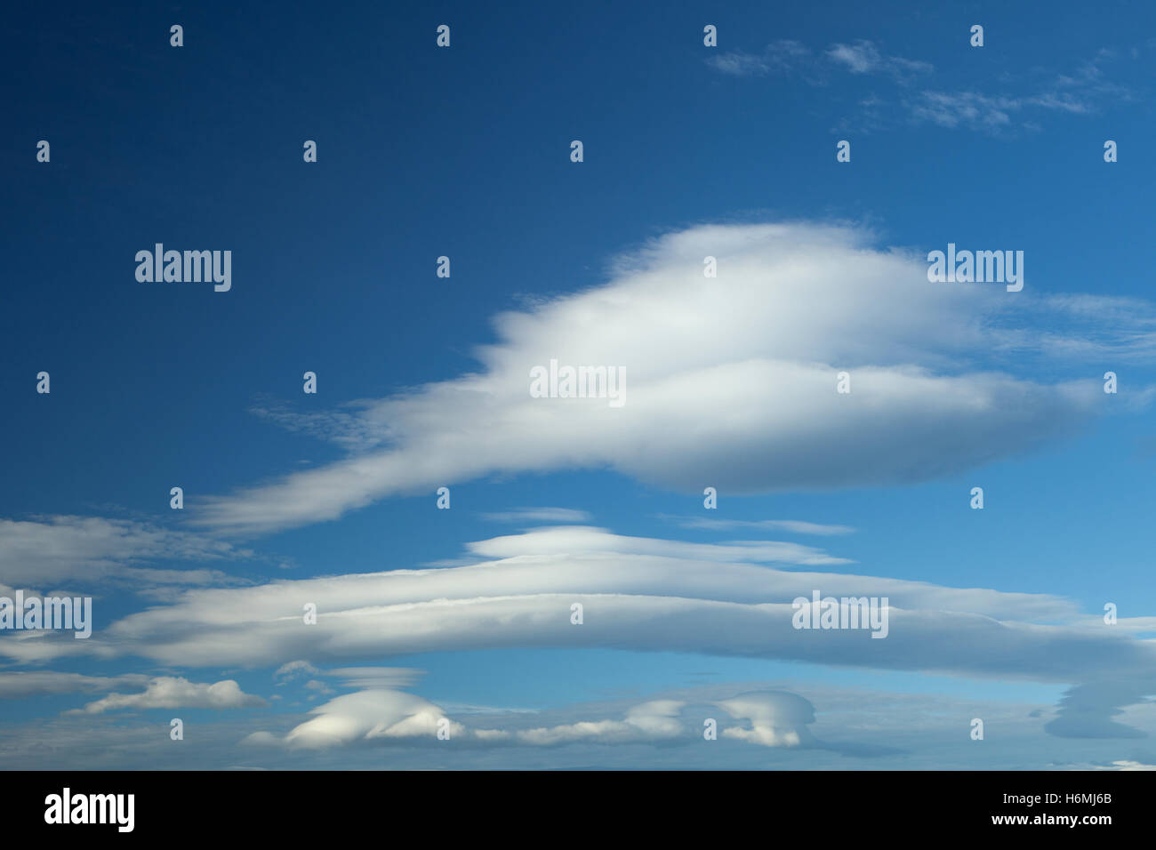 Nice horizontal clouds with a nice blue sky Stock Photo - Alamy