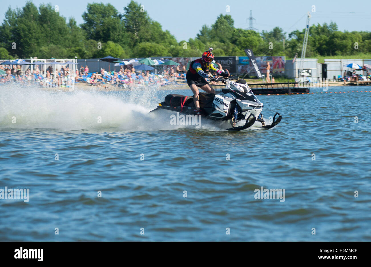 Snowmobile skimming hi-res stock photography and images - Alamy