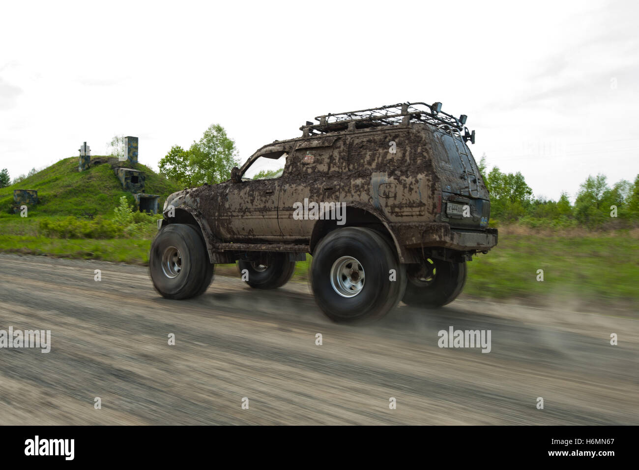 cars moving on the off road at competitions Stock Photo - Alamy
