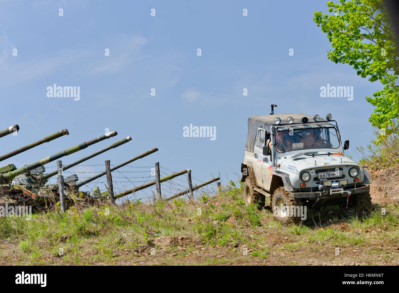 cars moving on the off road at competitions Stock Photo - Alamy