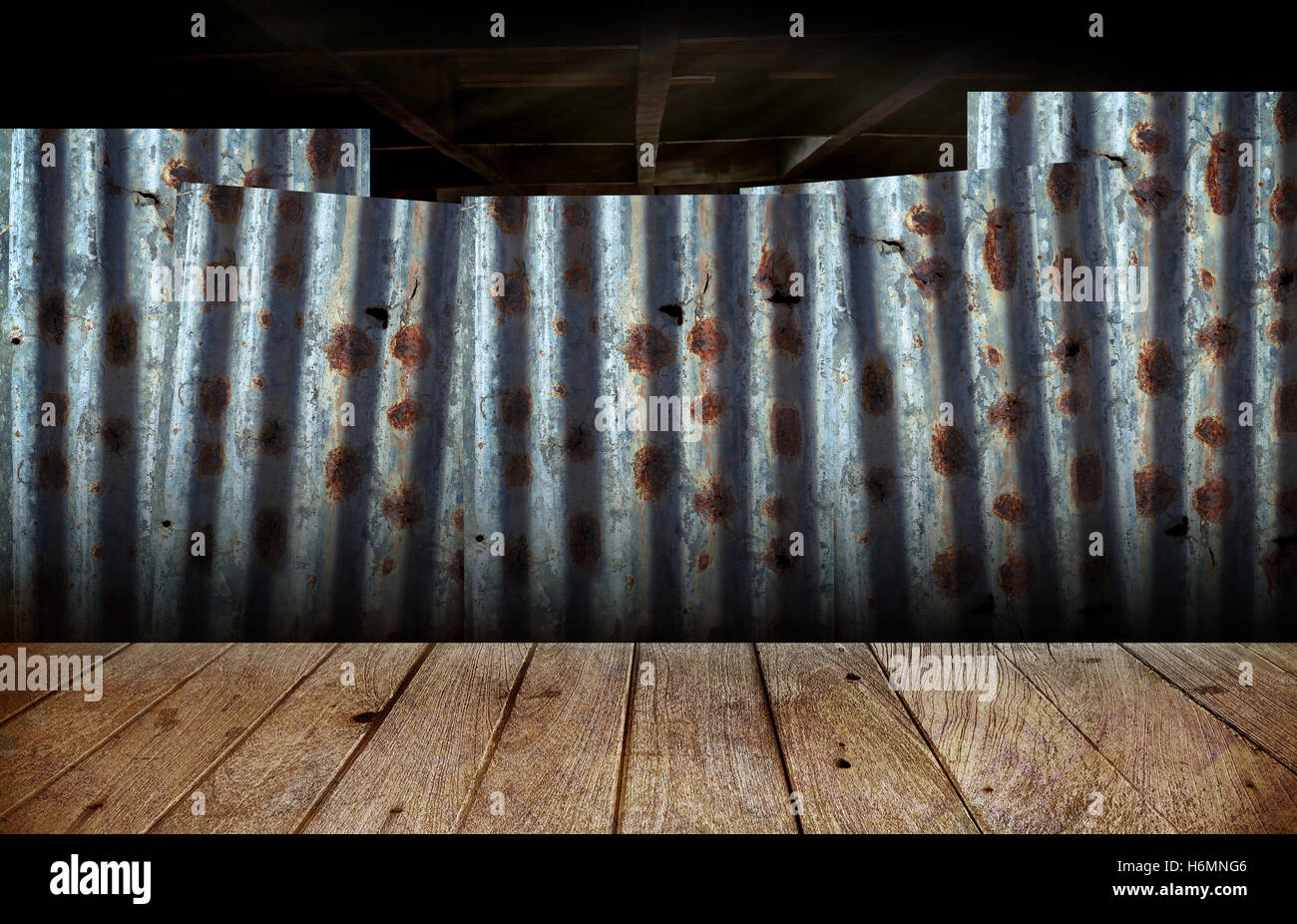 Rusty corrugated sheets hi-res stock photography and images - Alamy