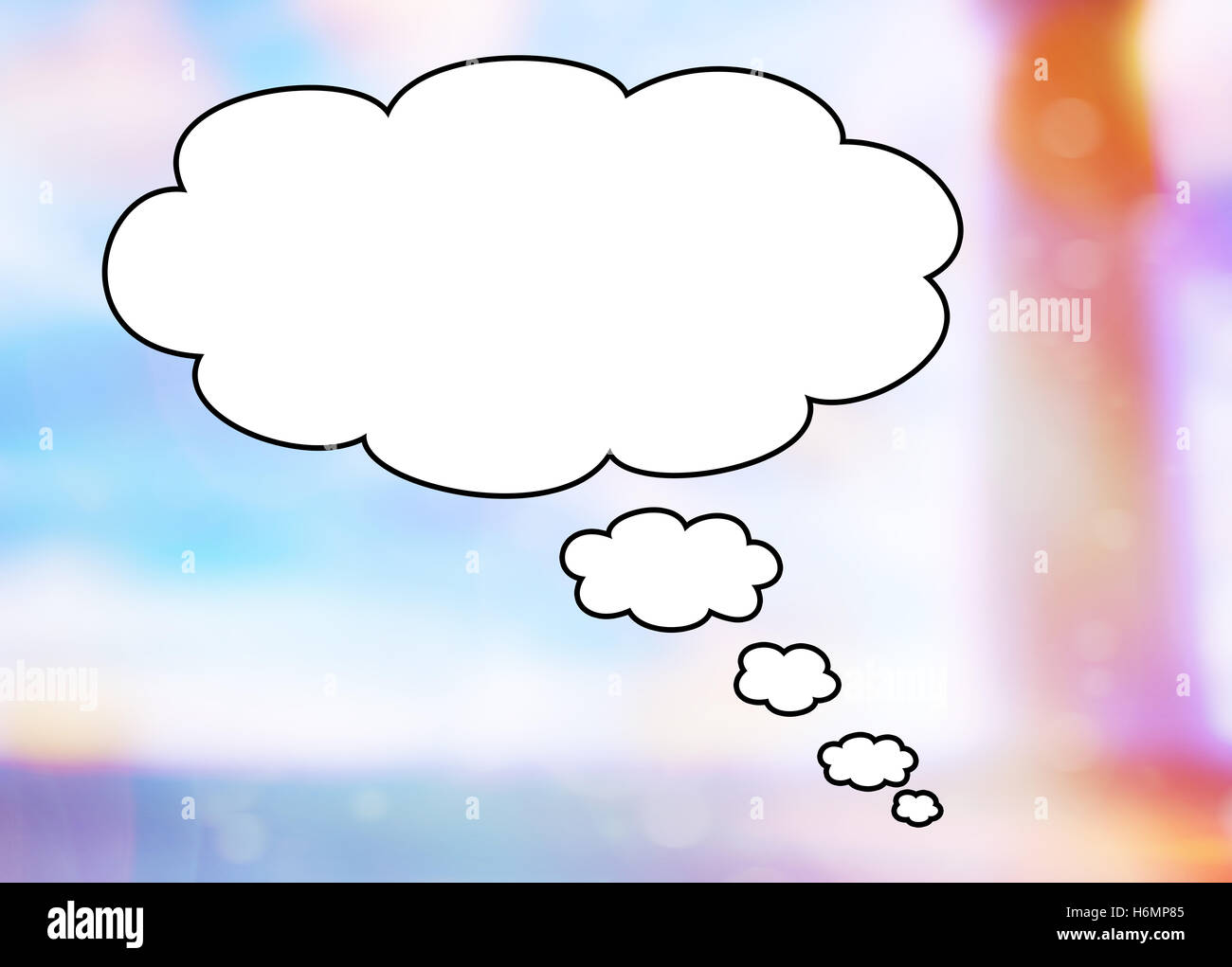 Big bubble in blank with a colorful background Stock Photo - Alamy