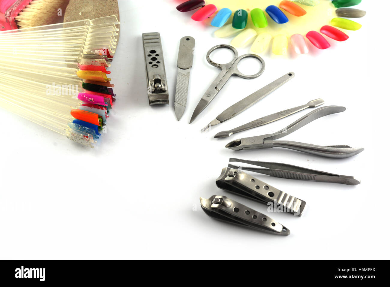 Tools of a manicure set Stock Photo - Alamy