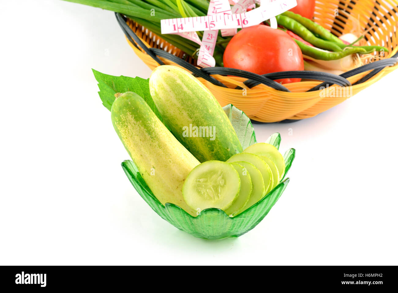 Fresh cucumber slice Stock Photo - Alamy